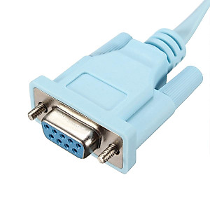 NEORTX Console Cable, RJ45 Ethernet to RS232 DB9 COM Port Serial Parent Router Network Adapter Cable for Cisco Router, Firewall, Switch