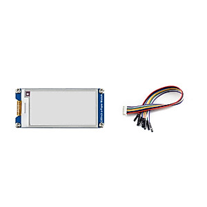 Waveshare 2.66inch E-Paper E-Ink Display Module Compatible with Raspberry Pi 4B/3B+/3B/2B/B+/A+/Zero/Zero W/WH/Zero 2W Series Boards 296×152 Pixels Red/Black/White Three-Color SPI Interface