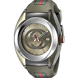 Gucci SYNC XXL Khaki Watch(Model:YA137106)