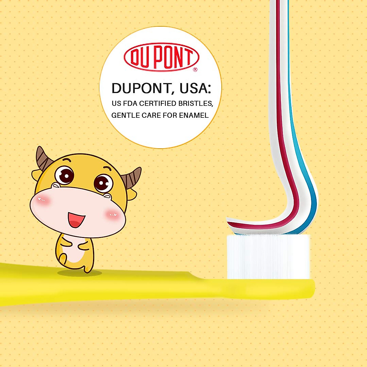 leyoung Kids Electric Toothbrush, Vibrating Toothbrush for Children Boys and Girls Age 3-13, with Smart Timer Rechargeable Electric Toothbrush, IPX7 Waterproof, Christmas Gift for Kids