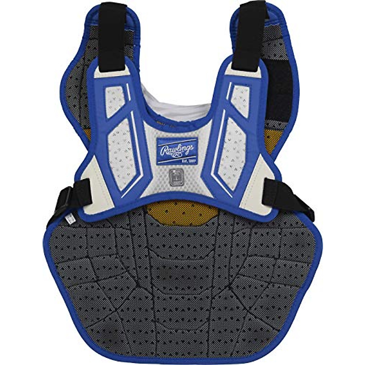Rawlings | VELO 2.0 Catcher's Chest Protector | Baseball | Intermediate - 15 1/2" | Royal/White