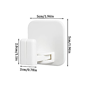 Bsxgse Both Sides Can Be Opened Single Hook to Double Hook Adjustable Hook Picture Hooks No Nails (Yellow, One Size)