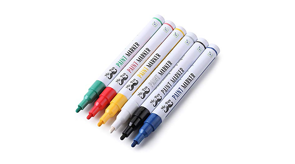 Mr. Pen Paint Markers - 6 Pack of Fine Point Markers