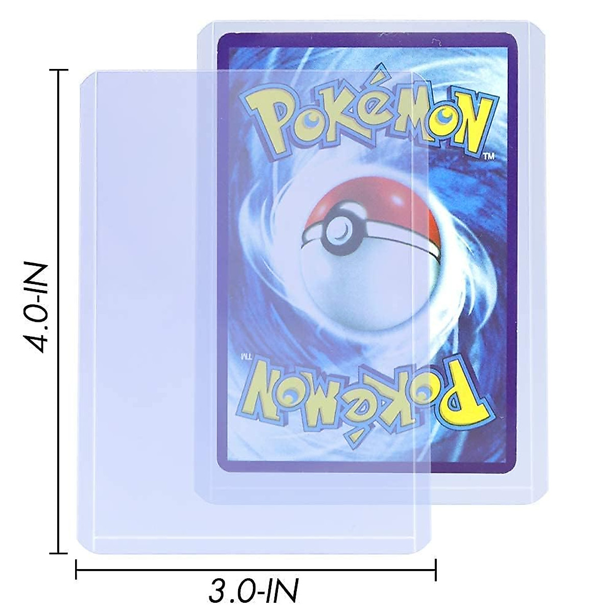 100ct TopLoaders and Card Sleeves,Card Protectors Hard Plastic, 3" x 4" Regular Fit for Trading Card,Baseball Card, Sports Cards (50pc Toploader+ 50pc Penny Sleeves)