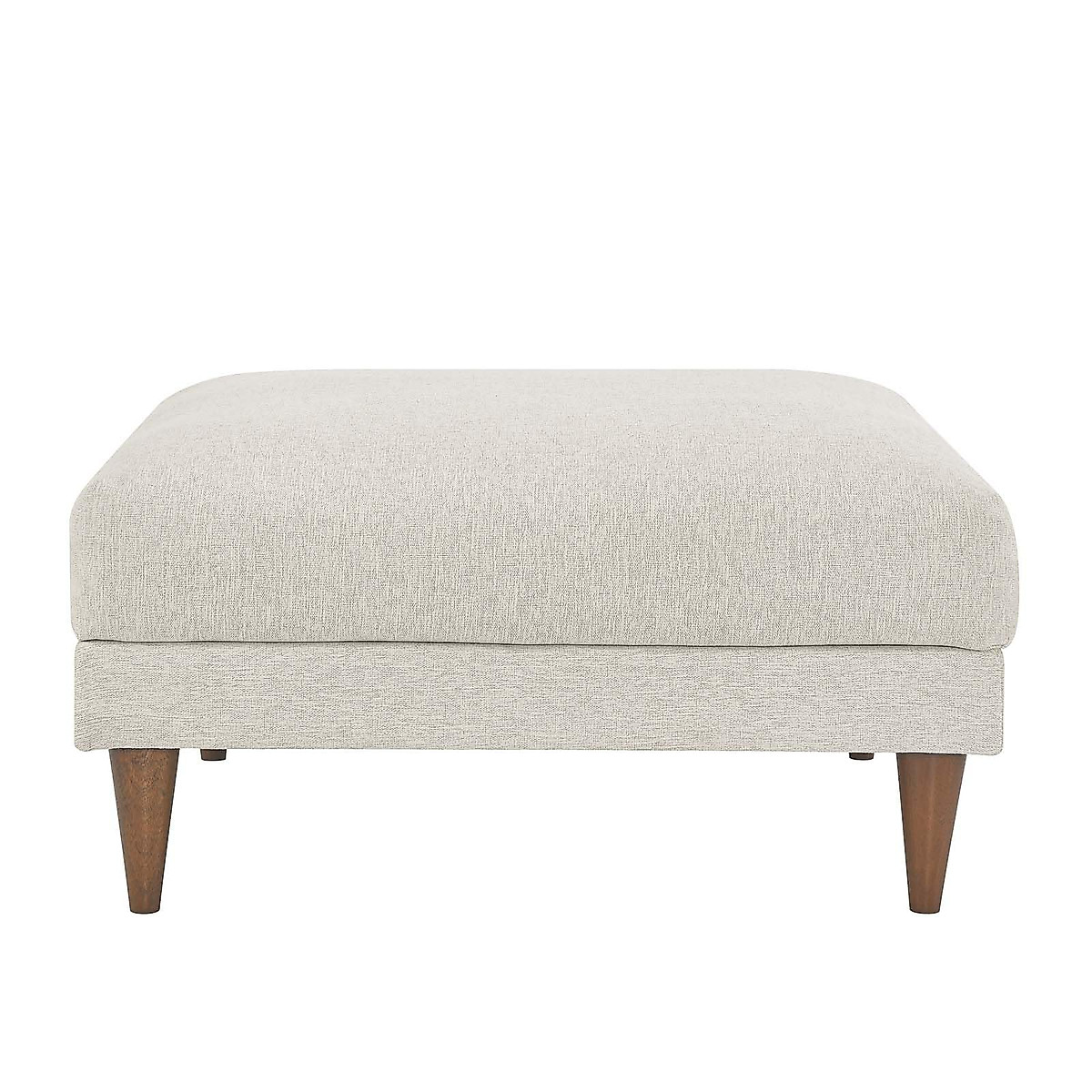 Modway EEI-6481-HEI Zoya Down Filled Overstuffed Ottoman, Ivory Fabric
