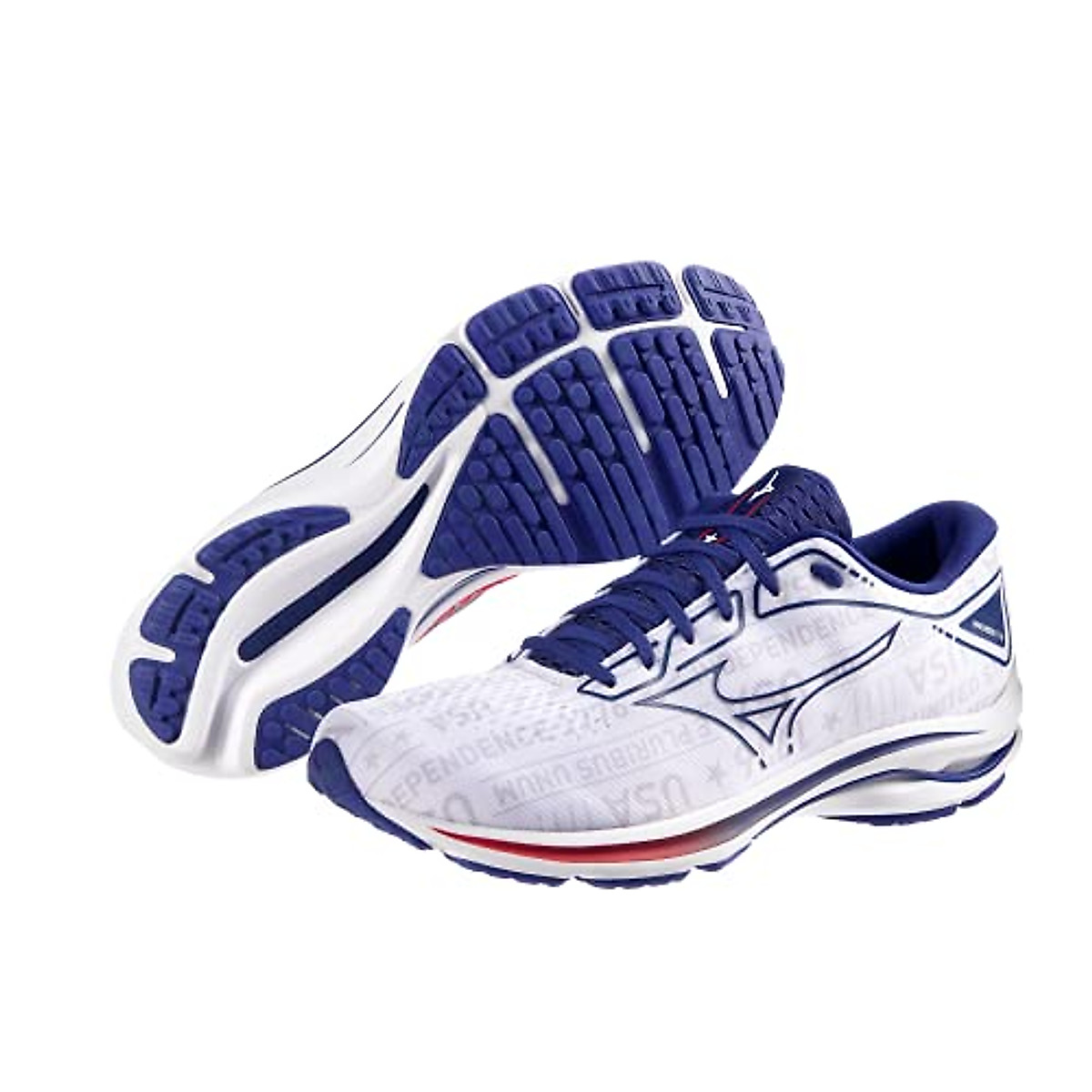 Mizuno Women's Wave Rider 25 Running Shoe, White, 9.5