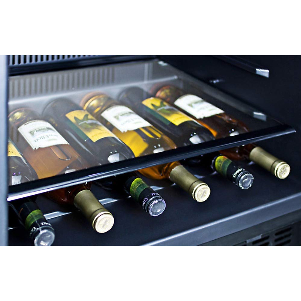 Summit FF64BIF Wine and Beverages Refrigerator, Brown