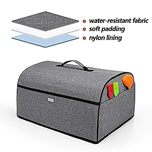 Luxja Toaster Oven Cover Compatible with Hamilton Beach 6-Slice Toaster Oven, Gray