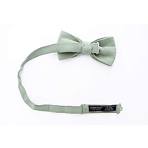Spring Notion Men's Linen Blend Bow Tie Sage