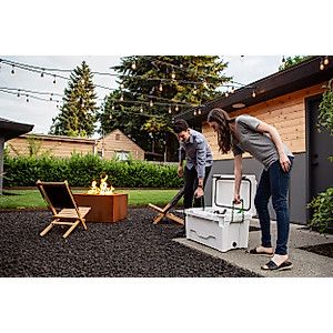 Cascade Mountain Tech Rotomolded Cooler - Heavy Duty for Camping, Fishing, Tailgating, Barbeques, and Outdoor Activities - 60 Quart