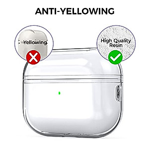 ATAMER Compatible Airpods Pro 2 Case, Clear Soft TPU Protective Cover, Compatible with MagSafe, with Lanyard, AirPods Pro 2nd Generation Charging Case 2022 (Clear)