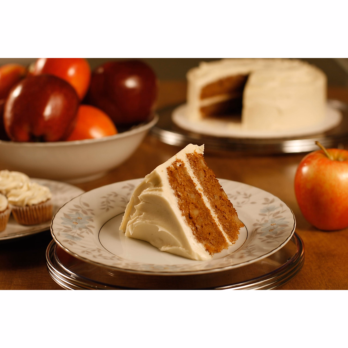 Angela Logan's Original Mortgage Apple Cake - Made with Fresh Apples, Organic Sugars, and Rich Spices