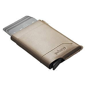 PULARYS GOBI Wallet - Made of Italian Leather - RFID Protection - 2 Pockets for Banknotes - Holds up to 6 Cards - For Men & Women - Minimalist Design - Caffe Latte Colour