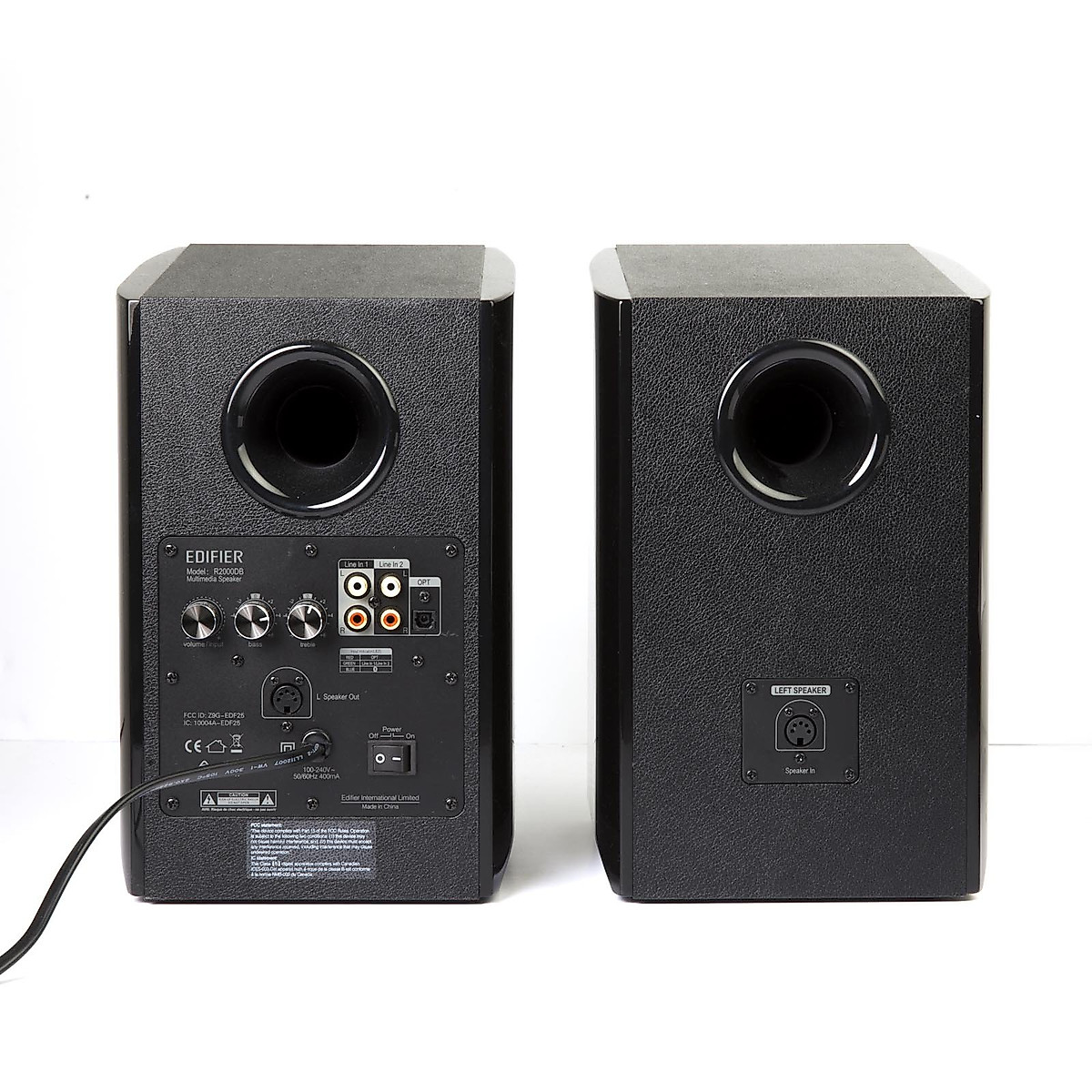 Edifier R2000DB Active Bluetooth Bookshelf Speakers - Optical Input - 2.0 Wireless Near-Field Studio Monitor Speaker - 120 Watts RMS with 5″ Large Woofer – Black