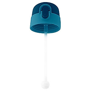 Stephen Joseph, Stainless Steel Double Wall Bottle with Handles and Weighted Straw, Training Cup, Space