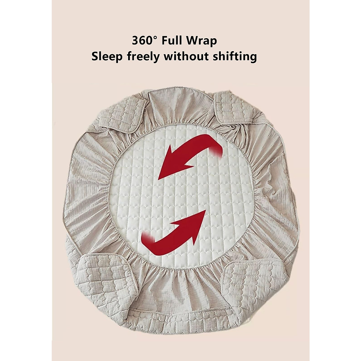 LFSPHQEC Quilted Fitted Mattress Protector 11"" Deep Mattress Pad Elastic Fitted Mattress Cover Mattress Topper for Twin Small Double Full Queen Super King Bed(Green,90x200+28cm)