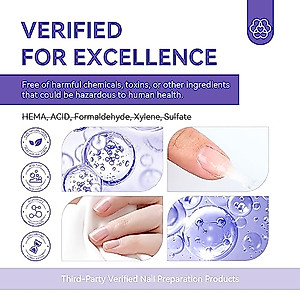 SAVILAND Nail Dehydrator and Primer - Natural Nail Prep Dehydrator and Acid-Free PH Bond for Acrylic Nail Kit Gel Nail Polish, Professional Superior Bonding Acrylic Nail Supplies