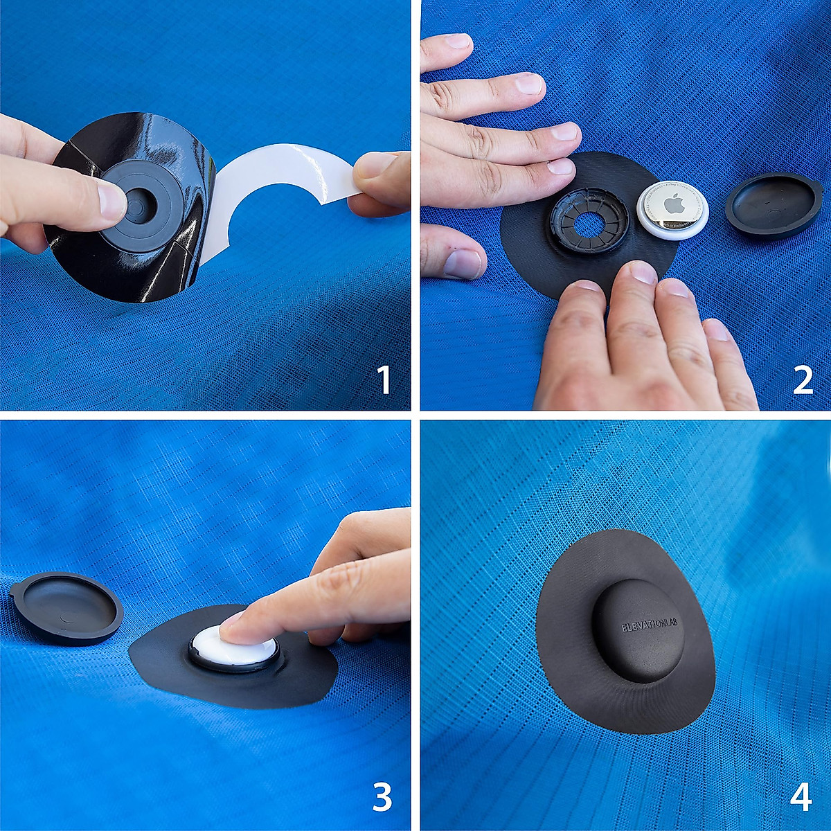 Elevation Lab TagVault™ - The First AirTag Fabric Mount | Secure & Discreet | for Luggage, Purses, Backpacks, & Jackets