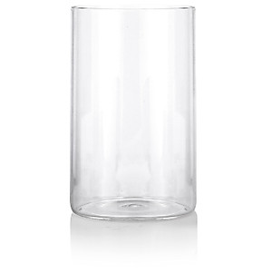 JUVITUS 10 FL oz Clear Cylinder Glass Tall Highball Glass Tumbler (2 Pack)