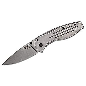 SOG Knives Aegis Frame Lock Folding Knife, black