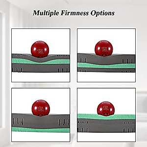 Homhougo 8-Inch Mattress Twin XL, Dual Layers Memory Foam Mattress, Convoluted Foam Mattress for Adjustable Bed Frame,CertiPUR-US Certified, Medium-Firm