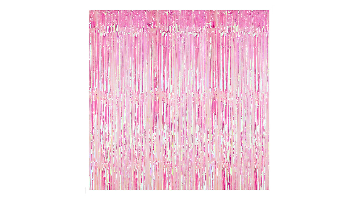 KatchOn Pink Iridescent Fringe Curtain - Elevate Your Party
