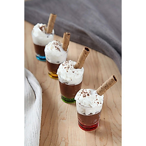 Lily's Home Shot Glasses, Premium 1.5oz Clear Acrylic Reusable Cups, Perfect for Any Liquor, Jello Shots, Condiments, Tasting, Sauce, Dipping and Food Sampling (Multi Color)