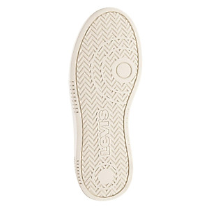 Levi's Womens Drive Hi 2 Synthetic Leather Casual Hightop Sneaker Shoe, Winter White/Taupe, 7 M