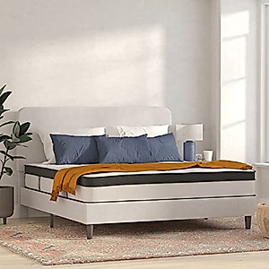BizChair 12 Inch CertiPUR-US Certified Memory Foam Pocket Spring Mattress, King Mattress in a Box