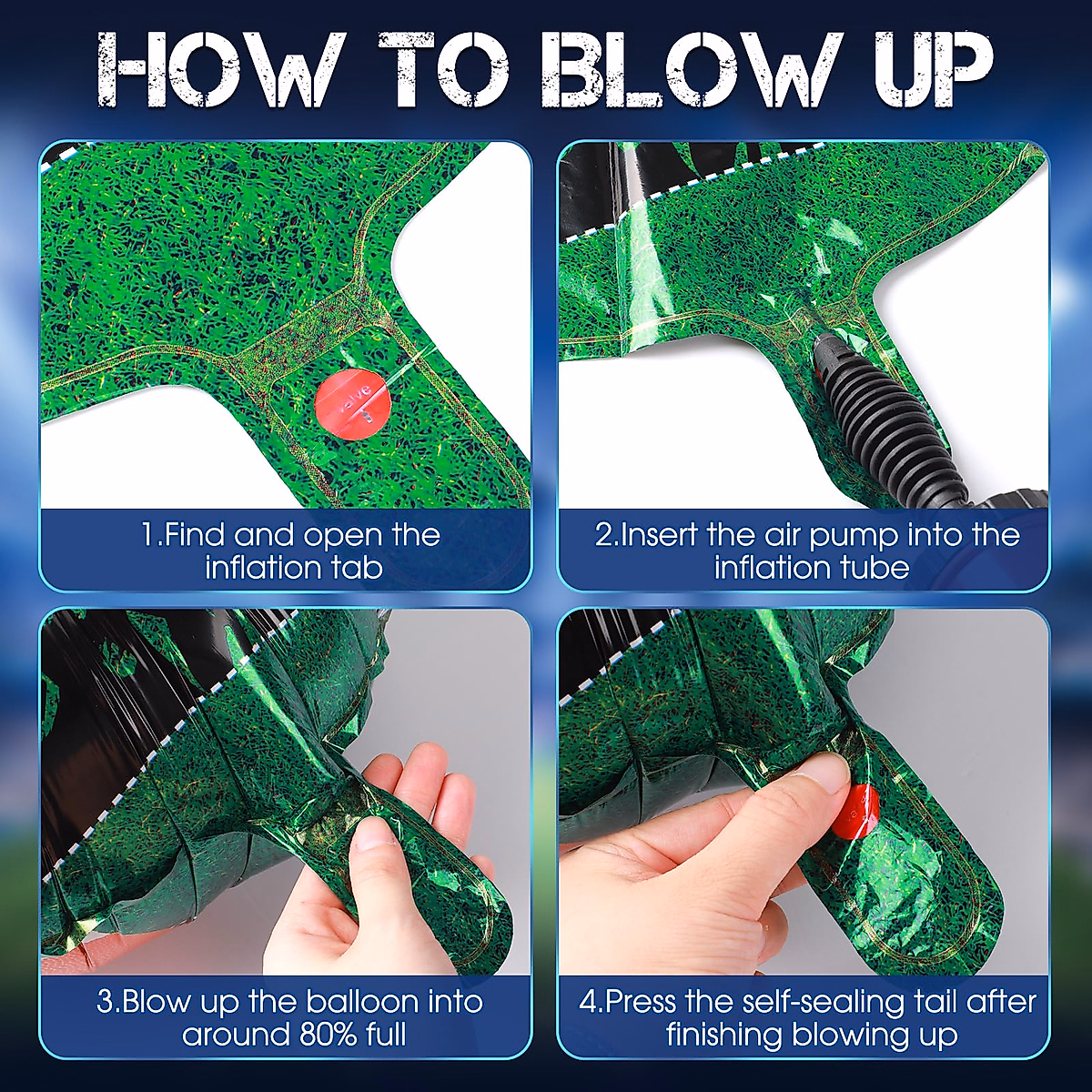 Ceenna 14 Pcs Football Party Decorations with 10 Football Balloons Foil Football Field Balloons 4 Disposable Football Tablecloth 51''x86'' Plastic Touchdown Table Cover for Tailgate Game Day Birthday