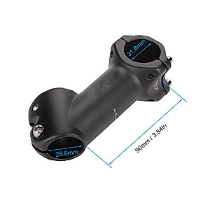 Fafeims Mountain Bike Stem Adjustable Fork Extender Bike Tube Stem Replacement Part Accessory