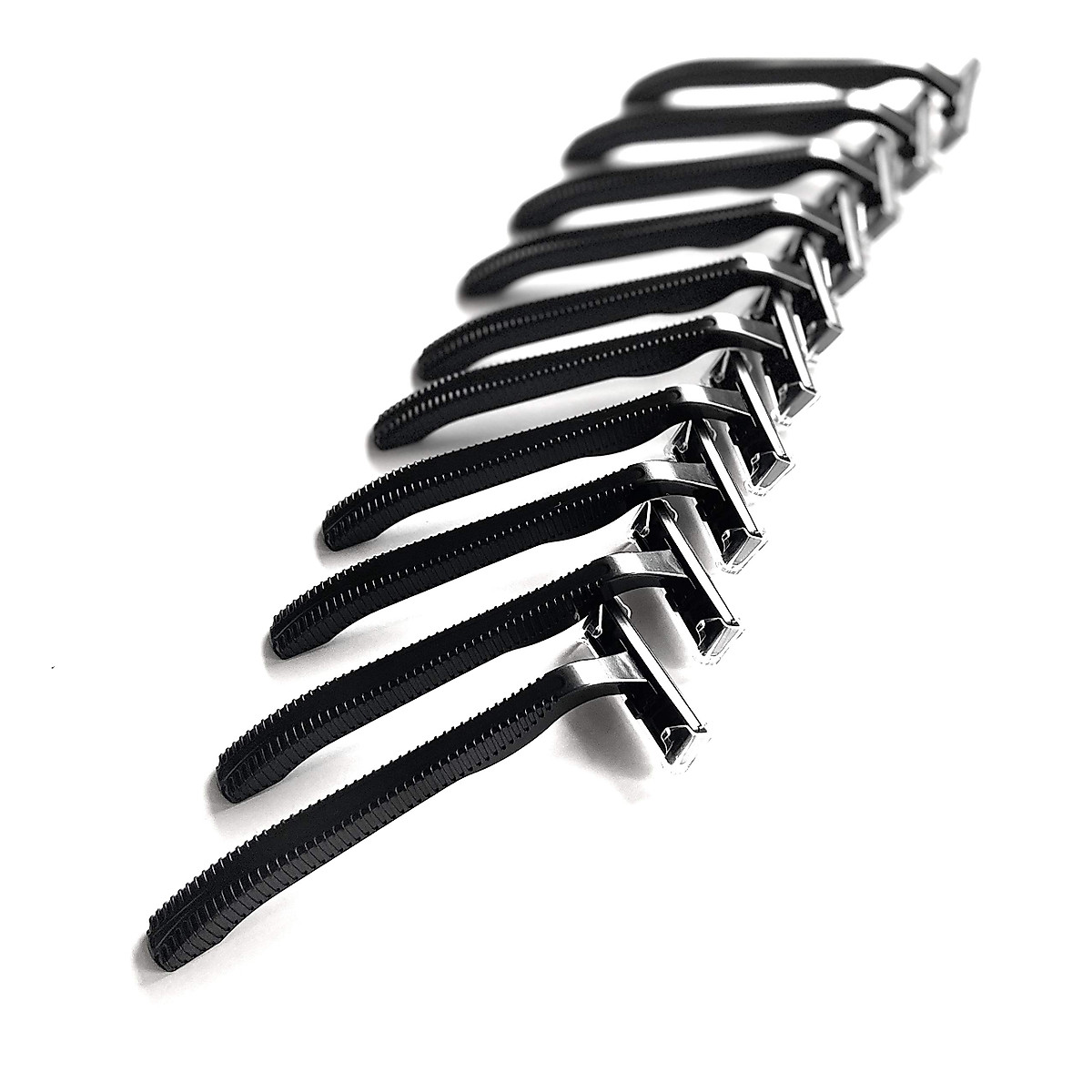 100 Box of Bullet Blades Black Razor Blades Disposable Stainless Steel Hospitality Quality Shavers High End Twin Blade Razors for Men and Women