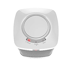 Lasko CD08200 Small Portable Ceramic Space Heater for Bathroom and Indoor Home Use, White, 6.25 x 6.25 x 7.65 inches