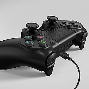 GEEKRIA Micro USB Extension Charging Cable Compatible with Playstation 4, DualShock 4, PS4 Slim/Pro, Xbox One S/X, Elite USB-A to Micro USB Splitters Charger Cord (2 Pack, 5.6FT, Black)