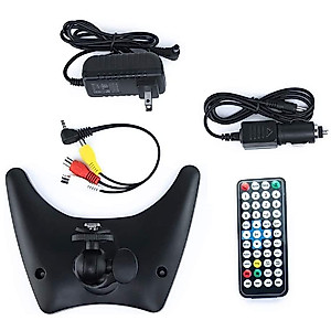 Tyler 14” Portable TV LCD Monitor 1080P Rechargeable Lithium Battery Operated, 2 Antenna, HDMI, USB, RCA, FM Radio, Digital Tuner, AV Inputs, AC/DC, TV Stand and Remote Control for Kids Car Travel