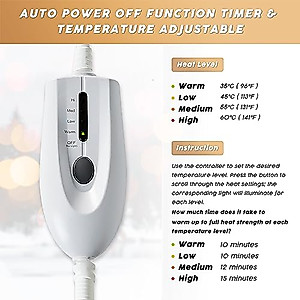 Figopage Pet Heating Pad, Waterproof Electric Heated Pet Pad for Dogs Cats with Washable Cover, Kitten Puppy Heating Pads Indoor for Whelping Box/Pregnant Dogs/Pet Bed/Pet House