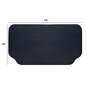 GRILLTEX Under the Grill Protective Deck and Patio Mat, 36 x 56 inches,Black