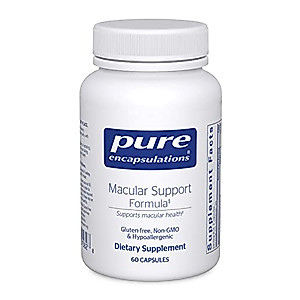 Pure Encapsulations Macular Support Formula | Hypoallergenic Supplement with Enhanced Antioxidant Formula for Healthy Eyes* | 60 Capsules