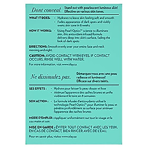 Dark Spot Corrector by Olay, Luminous Tone Perfecting Cream and Sun Spot Remover, Advanced Tone Perfecting Face Moisturizer, 48 g (Packaging may vary)