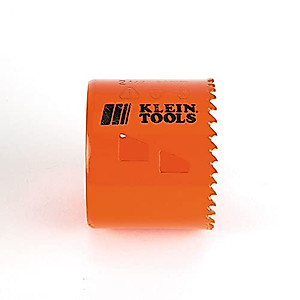 Klein Tools 31940 Bi-Metal Hole Saw for Steel Cutting, Heavy-Duty 2 1/2-Inch Hole Saw