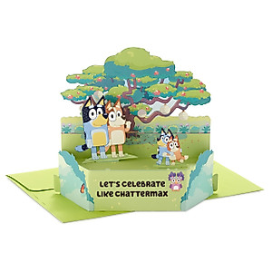 Hallmark Paper Wonder Bluey Pop Up Card for Kids Birthdays, Back to School, Encouragement