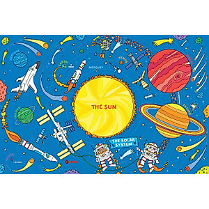 PETER PAUPER PRESS Solar System Jumbo Floor Puzzle - (48 Pieces) (36 inches Wide x 24 inches high)
