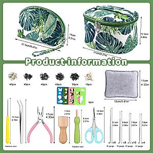 304PCS Needle Felting Kit with 2 Exquisite Storage Bags, Wool Roving 50 Colors Set, Needle Felting Starter Kit, Needle Wool Felting Tools Kit, Wool Felt Tools for Felted Animal Needle Felting Supplies