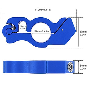 Windance Motorcycle Anti Theft Lock,Heavy Duty Front Brake Lock,Throttle Grip Clutch Brake Lever Handlebar Protection (Blue, L)