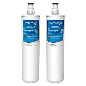 Waterdrop 3US-MAX-F01 Maximum Under Sink Water Filter, Replacement for Filtrete 3US-PF01, 3US-PS01, 3US-MAX-S01, Aqua-Pure C-Cyst-FF, Manitowoc K-00337, K-00338, NSF/ANSI 42 Certified, Pack of 2
