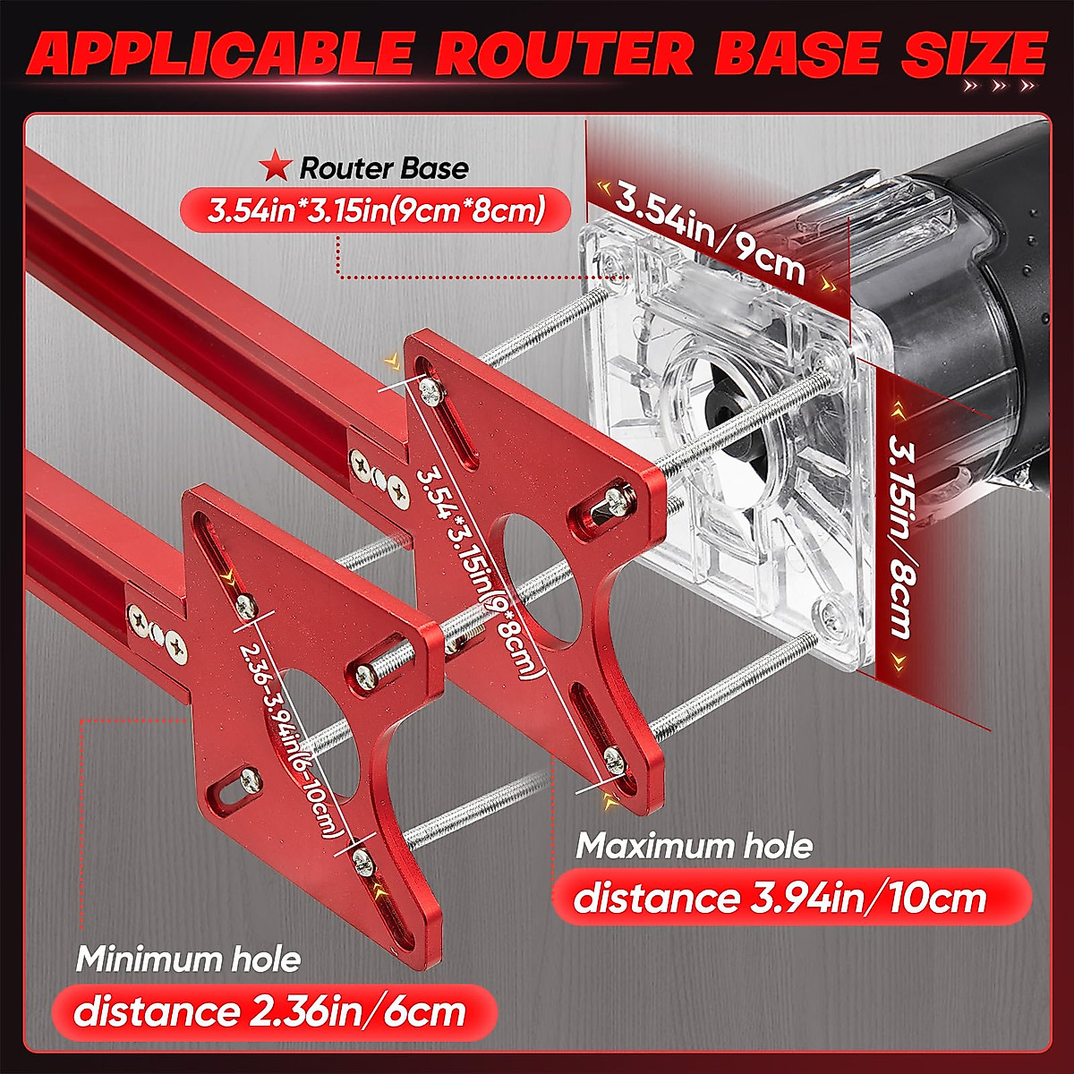 Saker New 4 in 1 Router Milling Groove Bracket|Cabinet Hardware Jig with Automatic Center Punch|Router Milling Groove Bracket Advantages|Router Guides for Woodworking