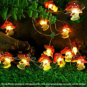 SEMILITS Outdoor Solar String Lights 30LED 21Ft Waterproof Solar Powered Seashell String Lights for Garden Yard Patio Christmas Decorations Warm White