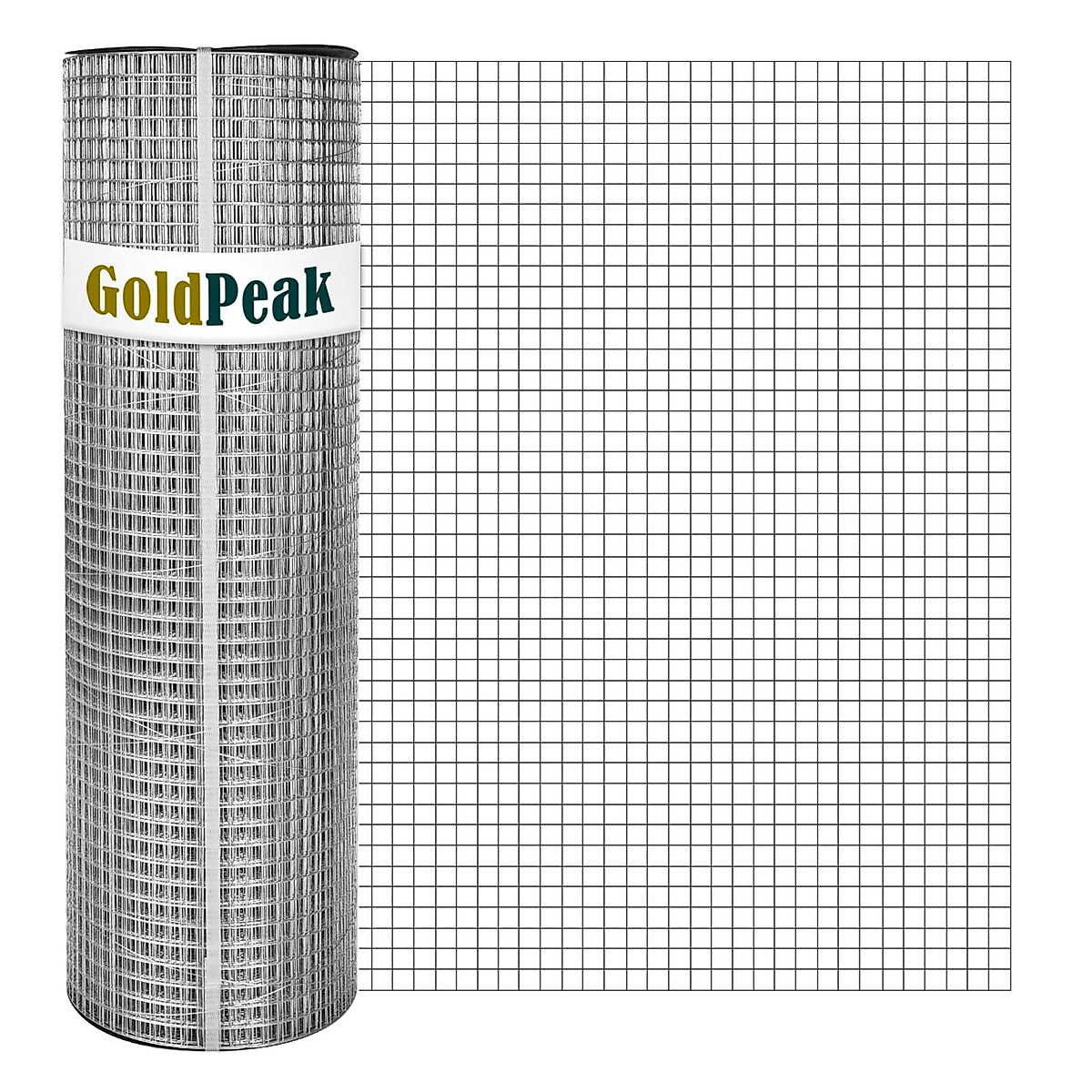 GoldPeak Hardware Cloth, 60 inches x 100 feet with 1/2 inch Mesh 19 Gauge - Chicken Wire Fencing Galvanized Wire Mesh Roll Gopher Wire Raised Garden Bed Rabbit Wire