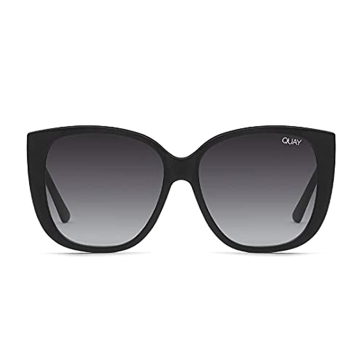 Quay - Womens Sunglasses, Square Lenses with UV Protection, Oversized Sunglasses (Ever After, Matte Black)