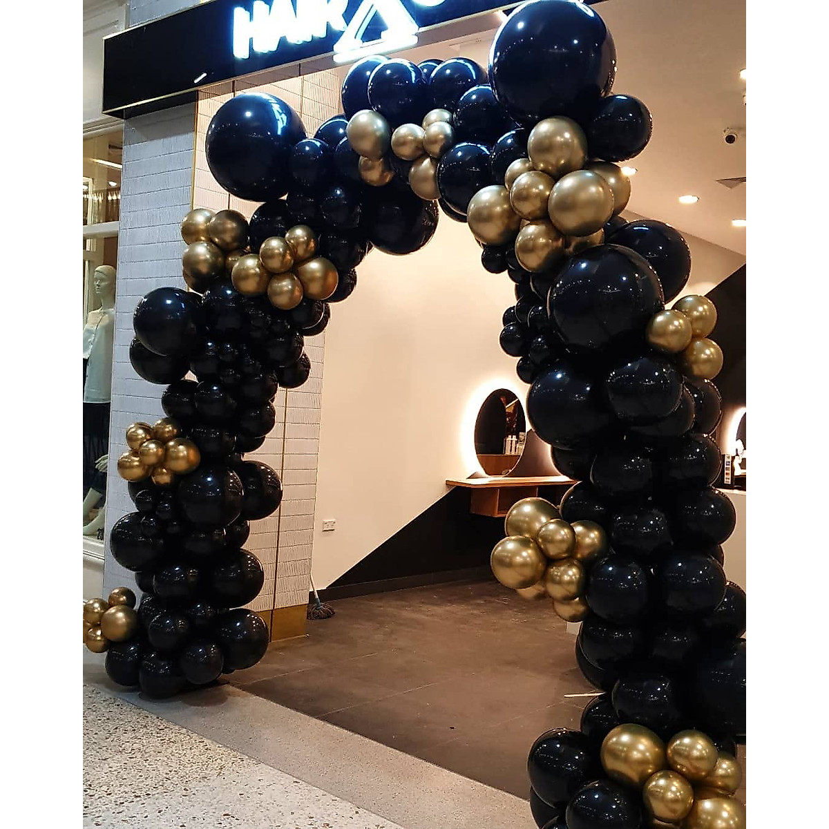 Black Balloons 85 pcs Black Balloon Garland Arch Kit 5/10/12/18 Inch Different Sizes Black Matte Latex Balloons for Graduation Party Decorations Wedding Birthday Party Anniversary Decorations